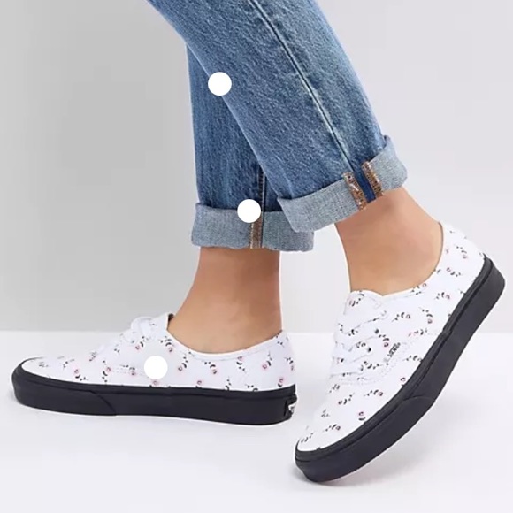 Vans | Shoes | Vans X Lazy Oaf Authentic Trainers Rose Print | Poshmark